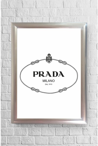 Lyn Home Prada Çerçeveli Poster Tablo 23,5 x 33,5 cm Lyn Home Prada Çerçeveli Poster Tablo 23,5 x 33,5 cm