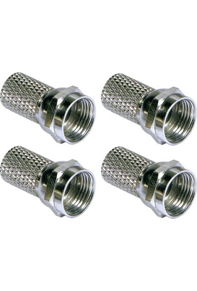 Ramtech 100 Adet F Konnektör Gümüş Renk Ramtech 100 Adet F Konnektör Gümüş Renk