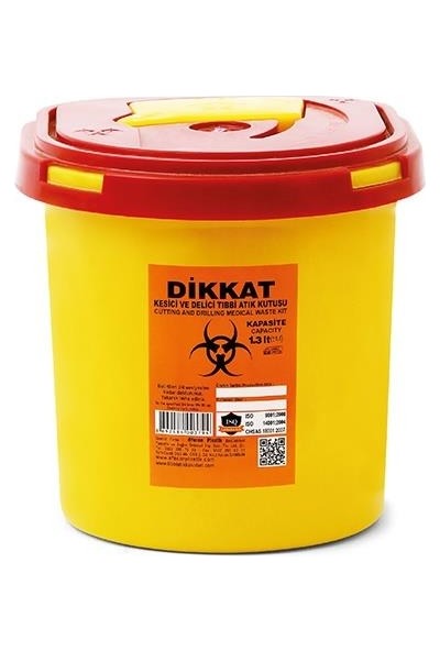 Çelikpençe 5 Adet Kesici ve Delici Tıbbi Enfekte Atık Kutusu 1.3 lt Çelikpençe 5 Adet Kesici ve Delici Tıbbi Enfekte Atık Kutusu 1.3 lt