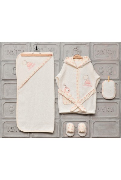 Bebitof Bebek Kaplumbağa ve Kuş Bornoz Seti Bebitof Bebek Kaplumbağa ve Kuş Bornoz Seti