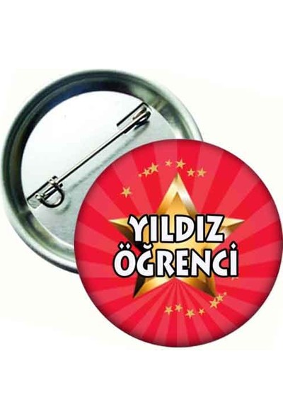 Hediye Panayırı Yıldız Öğrenci Rozeti 20'li