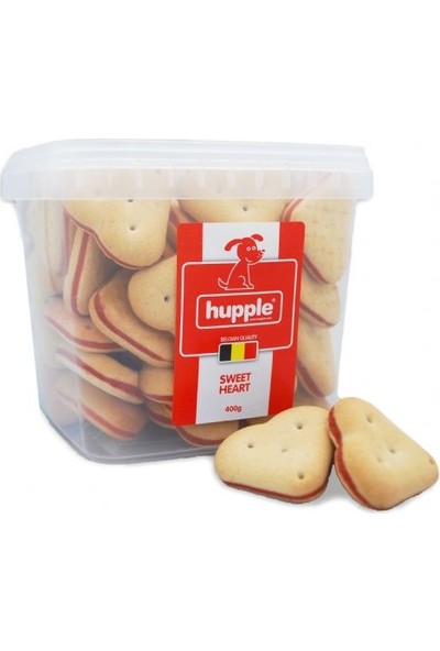 Hupple Sweet Heart Kalpli Köpek Ödül Bisküvisi 400 gr