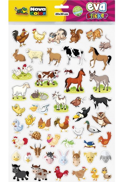 Nova Color 20 x 30 Evcil Hayvanlar Eva Sticker Nova Color 20 x 30 Evcil Hayvanlar Eva Sticker