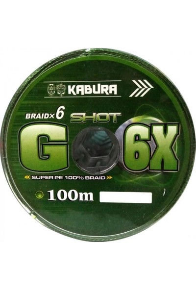 Kabura G-6x Super Pe Braid 6 Örgü 0,35 mm 100MT. Kabura G-6x Super Pe Braid 6 Örgü 0,35 mm 100MT.