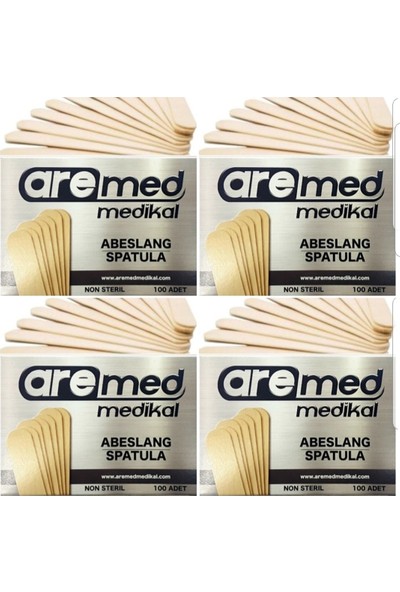 Aremed Ağda Spatulası 100'lü x 4 Paket