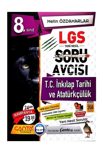 Çanta Yayınları 8. Sınıf LGS T.C. İnkılap Tarihi ve Atatürkçülük Soru Avcısı