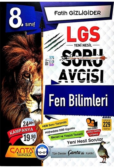 Çanta Yayınları 8. Sınıf LGS Fen Bilimleri Soru Avcısı
