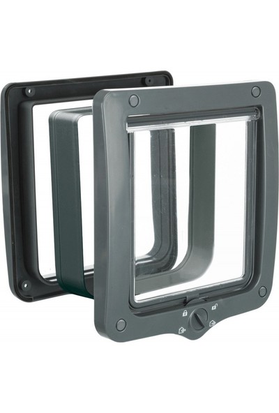 Trixie Kedi Kapısı Dört Yönlü XL 24 x 28 cm Gri Trixie Kedi Kapısı Dört Yönlü XL 24 x 28 cm Gri