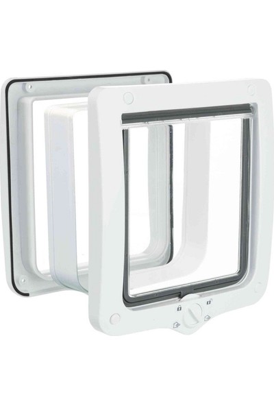 Trixie Kedi Kapısı Dört Yönlü XL 24 x 28 cm Beyaz Trixie Kedi Kapısı Dört Yönlü XL 24 x 28 cm Beyaz