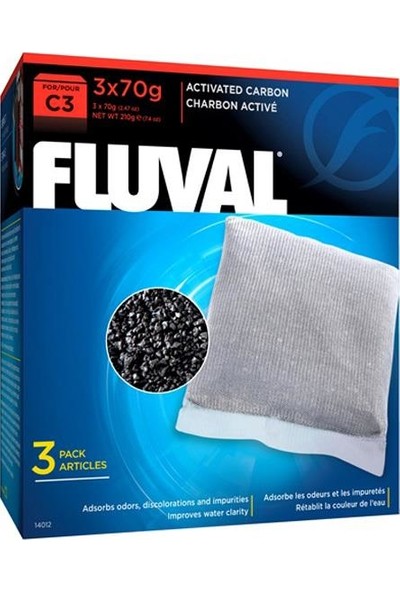 Fluval C3 Filtre Karbonu 3 x 70 gr