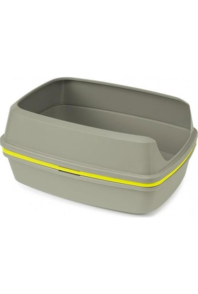 Moderna 4 Katlı Elekli Kedi Tuvaleti Gri-Sarı 43 x 57 x 27 cm