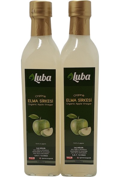 Luba Elma Sirkesi 2 x 1000 ml Doğal Fermente Luba Elma Sirkesi 2 x 1000 ml Doğal Fermente
