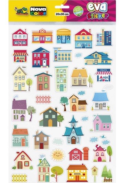Nova Color 20 x 30cm Evler Eva Sticker Nova Color 20 x 30cm Evler Eva Sticker