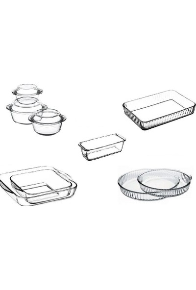 Paşabahçe Borcam Mutfak Seti - 9 Parça Paşabahçe Borcam Mutfak Seti - 9 Parça