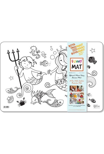 Akademi Çocuk Funny Mat Deniz Kızı