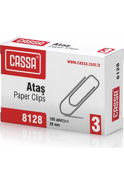 Cassa 8128 Ataş 28 mm No:3 24'lü
