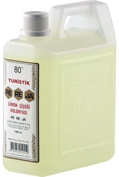 Pereja (80°) Limon Çiçeği Kolonyası 1000 ml Çanta Pet Ambalaj