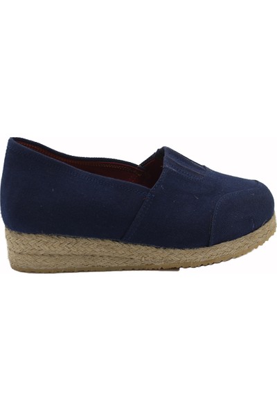 Gökçe Kundura Keten Ayakkabı Dolgu Topuk