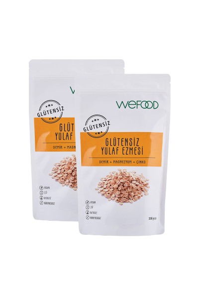 Wefood Glütensiz Yulaf Ezmesi 2'li 300 gr