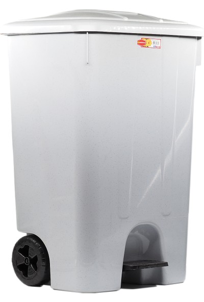 Şenyayla Pedallı Çöp Kovası Gri 85 lt