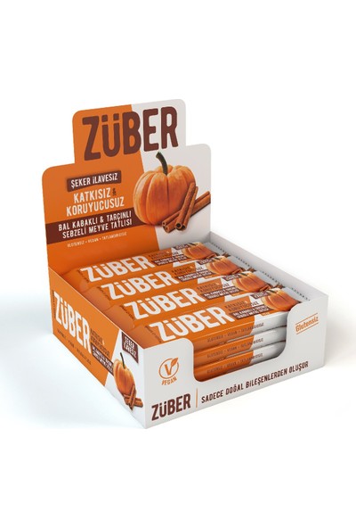 Züber Bal Kabaklı ve Tarçınlı Sebzeli Meyve Tatlısı 35 gr x 12'li Züber Bal Kabaklı ve Tarçınlı Sebzeli Meyve Tatlısı 35 gr x 12'li