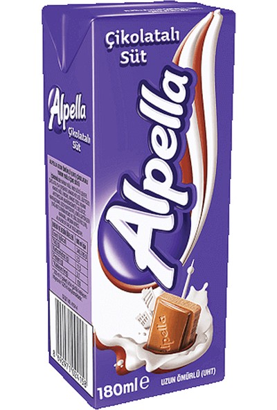 Alpella Çikolatalı Süt 27 Adet 180 ml