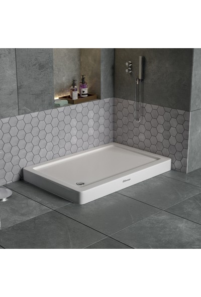 Dbbanyo Dikdörtgen Monoblok Duş Teknesi 80*100*11 cm Dbbanyo Dikdörtgen Monoblok Duş Teknesi 80*100*11 cm