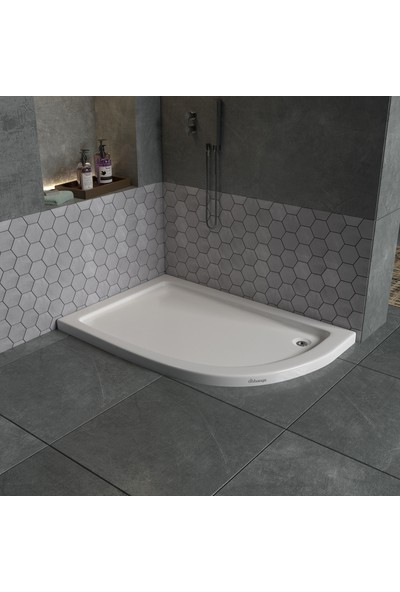 Dbbanyo Sol Asimetrik Flat Duş Teknesi 80*110*5 cm Dbbanyo Sol Asimetrik Flat Duş Teknesi 80*110*5 cm