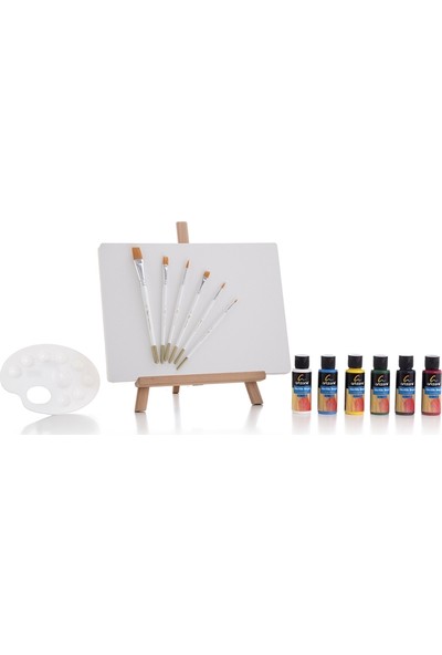 Artzone Akrilik Boyama Seti Şövale Fırça Seti