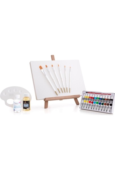 Artzone Yağlı Boya Başlangıç Seti Şövale