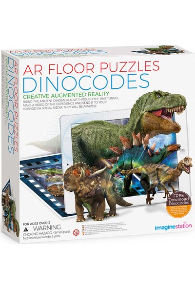 AR Floor Puzzles Dinocodes Çocuk Puzzle Aplikasyon Destekli Arttırılmış Gerçeklik Oyunu AR Floor Puzzles Dinocodes Çocuk Puzzle Aplikasyon Destekli Arttırılmış Gerçeklik Oyunu