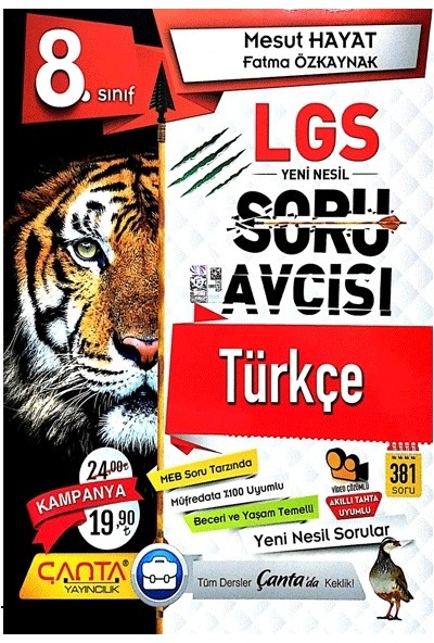 Çanta Yayınları 8. Sınıf Lgs Türkçe Soru Avcısı