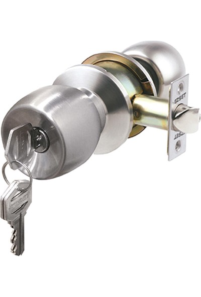 Kale Ezset Topuzlu Kilit Saten Oda KD04035-310 Içeriden Fonksiyonsuz,dışarıdan Anahtarlı Kale Ezset Topuzlu Kilit Saten Oda KD04035-310 Içeriden Fonksiyonsuz,dışarıdan Anahtarlı