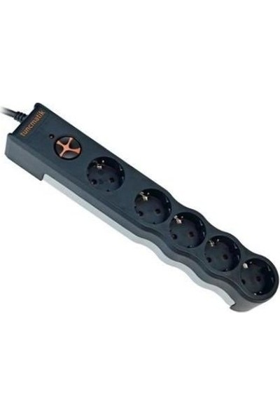 Tunçmatik Enerji Koruma Prizi Powersurge 5'li Siyah Tunçmatik Enerji Koruma Prizi Powersurge 5'li Siyah