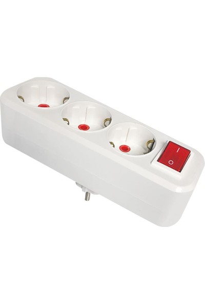 Mutlusan Üçlü Topraklı Fiş Priz Anahtarlı
