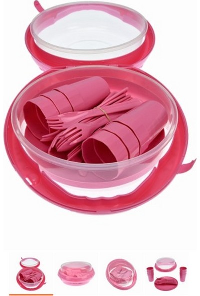 Qlüx Handy Oval Piknik Seti 32 Parça L-549 Qlüx Handy Oval Piknik Seti 32 Parça L-549