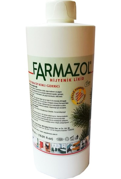 Farmazol Çam Kokulu Hijyenik Likid Dezenfektan 500Ml