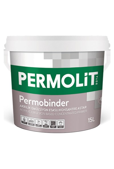 Permolit Permobinder Akrilik Emülsiyon Esaslı Konsantre Astar Permolit Permobinder Akrilik Emülsiyon Esaslı Konsantre Astar