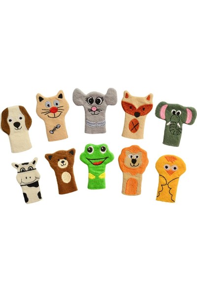 Anki Toys Ankitoys Parmak Kukla Seti Hayvanlar 10'lu Anki Toys Ankitoys Parmak Kukla Seti Hayvanlar 10'lu