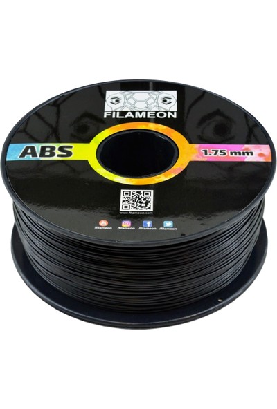 Filameon Abs Highflow Filament 1.75 mm 1 kg Siyah Filameon Abs Highflow Filament 1.75 mm 1 kg Siyah