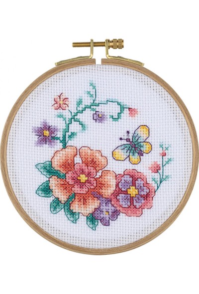 Tuva Kanaviçe Etamin Kiti ACS03 - Çiçek Desen