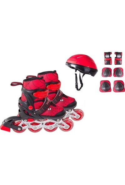 Furkan Spider Style Alıştırma Pateni 35 - 38 Kask+Dizlik Set Full Takım Furkan Spider Style Alıştırma Pateni 35 - 38 Kask+Dizlik Set Full Takım