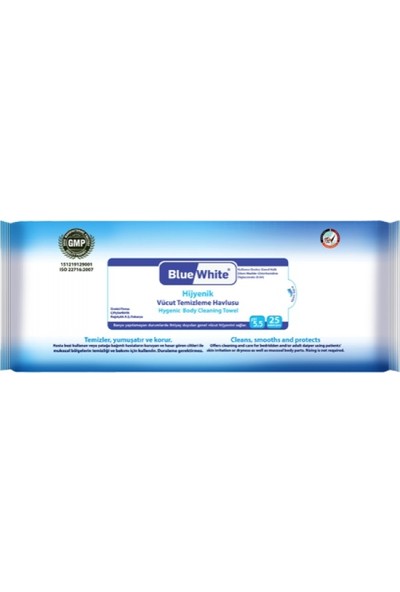 Blue White Antibakteriyel Perine Bölgesi Yıkama Havlusu 50'lik Paket - 12 Paket Blue White Antibakteriyel Perine Bölgesi Yıkama Havlusu 50'lik Paket - 12 Paket