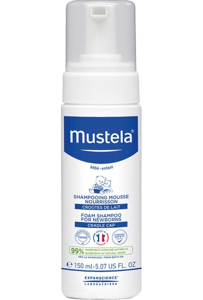 Mustela Foam Shampoo For Newborns - Yenidoğan Köpük Şampuanı 150Ml