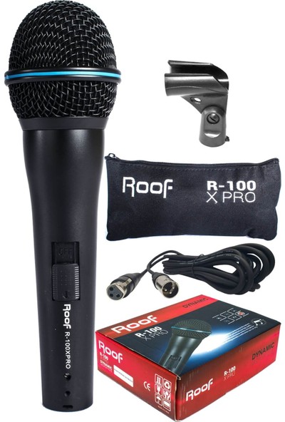 Roof R100X PRO ProfesyonEl Kablolu El Mikrofon Seti Roof R100X PRO ProfesyonEl Kablolu El Mikrofon Seti