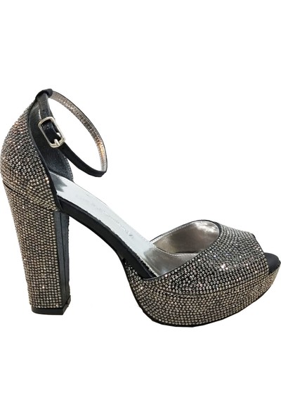 Smilee 4677 Platform Topuklu Kadın Abiye Ayakkabı