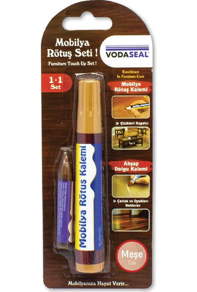 Vodaseal Mobilya Rötuş Kalemi Meşe 1+1 Vodaseal Mobilya Rötuş Kalemi Meşe 1+1