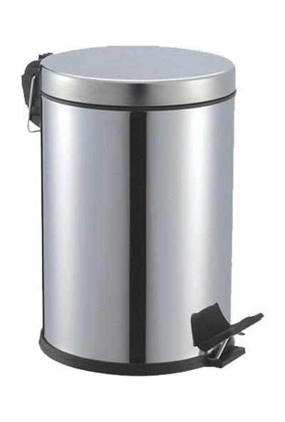 Birlik Paslanmaz Pedallı Çöp Kovası Micro 12 lt