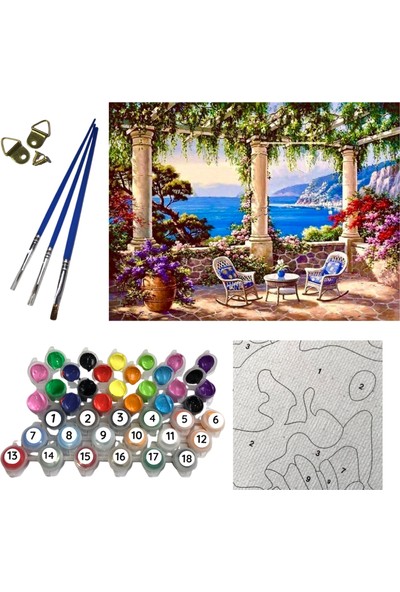 Tale Hobby Sayılarla Boyama Hobi Seti 40 x 50 cm