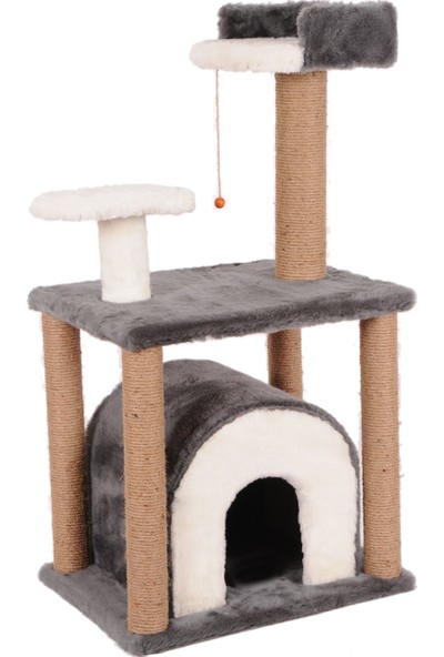 Cat Hause Kedi Tırmalama Evi S1 Gri 105 cm